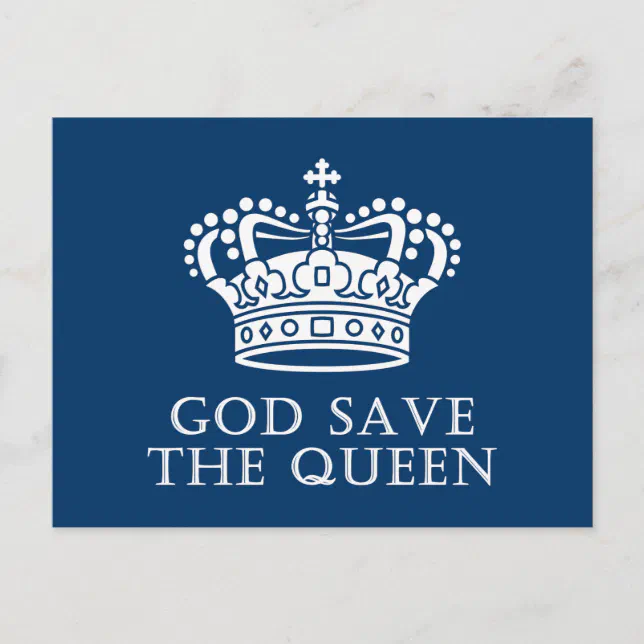 God Save The Queen Postcard | Zazzle