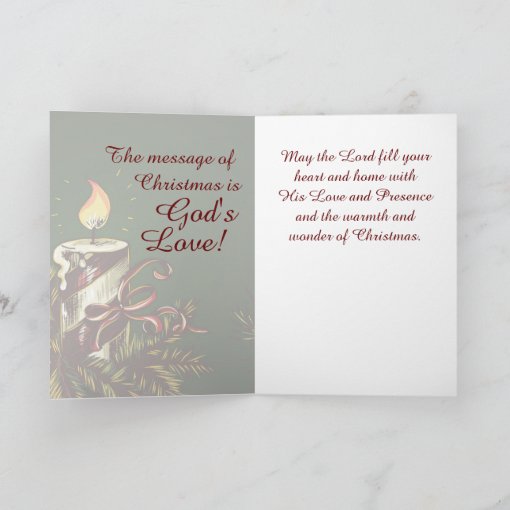 God so Loved the World, John 3:16 Christmas Holiday Card | Zazzle