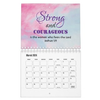 GOD SPEAKS Inspirational Scripture PERSONALIZED Calendar | Zazzle