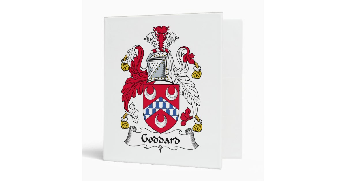 Goddard Family Crest 3 Ring Binder | Zazzle