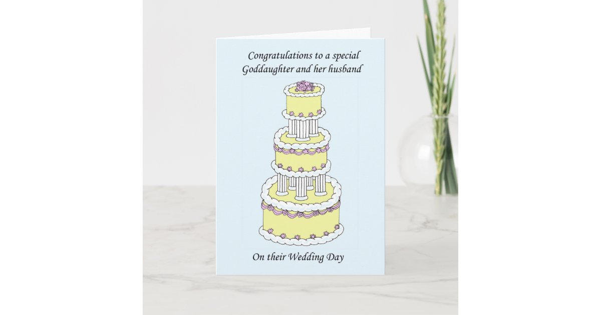 Goddaughter and Husband Wedding Congratulations Card | Zazzle