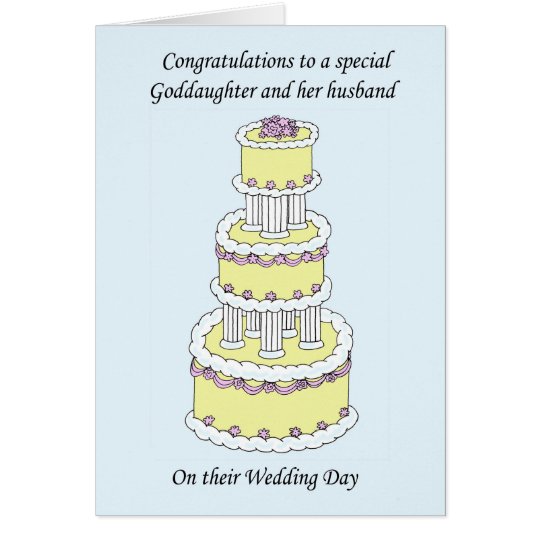 Goddaughter and husband Wedding Congratulations Card | Zazzle.com