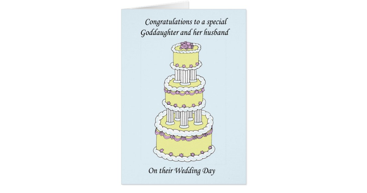 Goddaughter and husband Wedding Congratulations Card | Zazzle.com