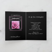 GODDAUGHTER Wedding Congratulations Pink Rose Card | Zazzle