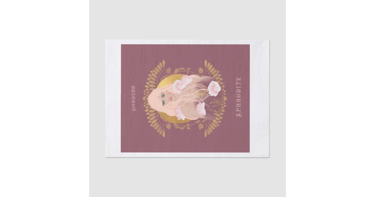 Goddess Aphrodite decoupage Tissue Paper | Zazzle