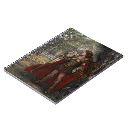 Goddess Athena Notebook by artist Lindsay Archer | Zazzle