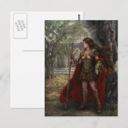 Goddess Athena Postcard by Artist Lindsay Archer | Zazzle