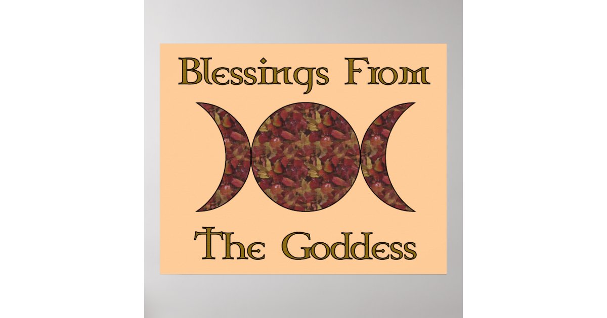 Goddess Blessings Poster | Zazzle