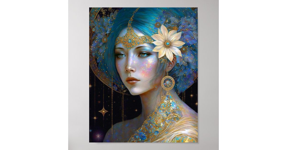 Goddess Fantasy Art Poster | Zazzle