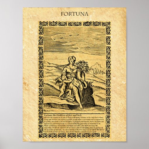 GODDESS FORTUNA POSTER | Zazzle