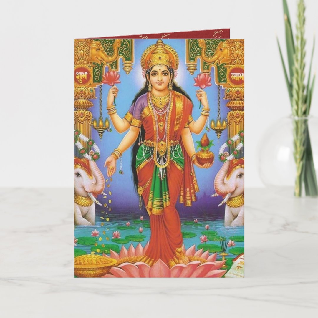 goddess-Lakshmi Card | Zazzle
