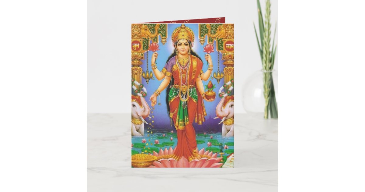 goddess-Lakshmi Card | Zazzle