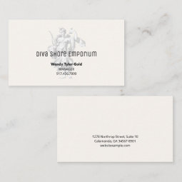 Goddess Luna Watermark Business Card | Zazzle