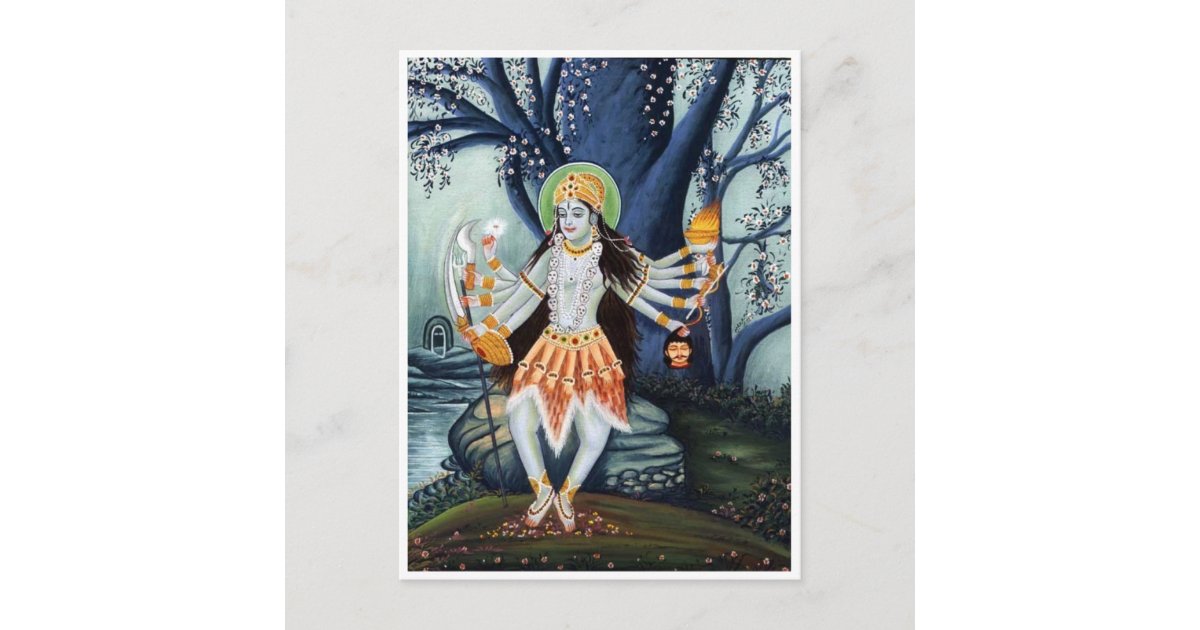 GODDESS MA KALI BEAUTIFUL POEM POSTCARD | Zazzle