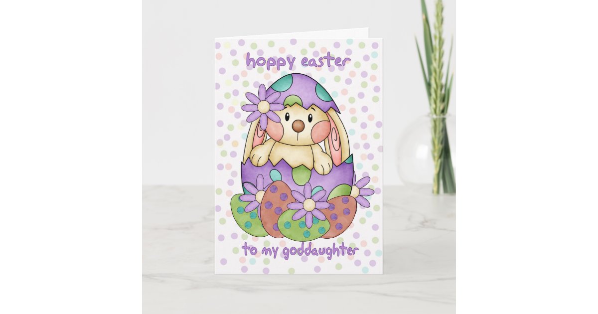 Godeaster Card With Easter Bunny | Zazzle