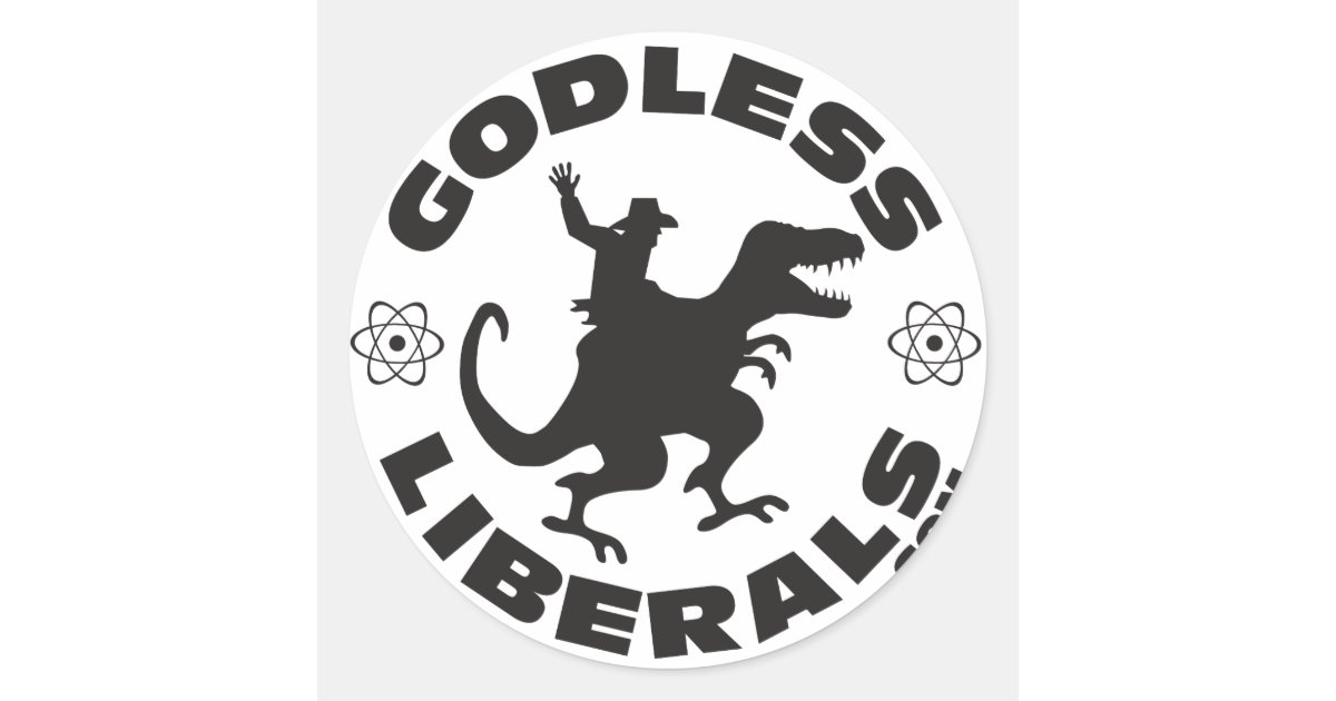 Godless Liberals Official Logo Sticker | Zazzle