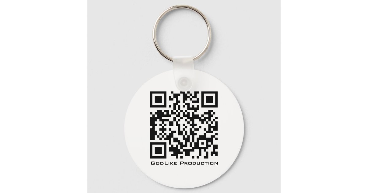 Godlike Production QR Logo Key-Chain Keychain | Zazzle