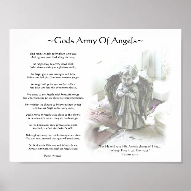 GODS ARMY OF ANGELS POSTER | Zazzle