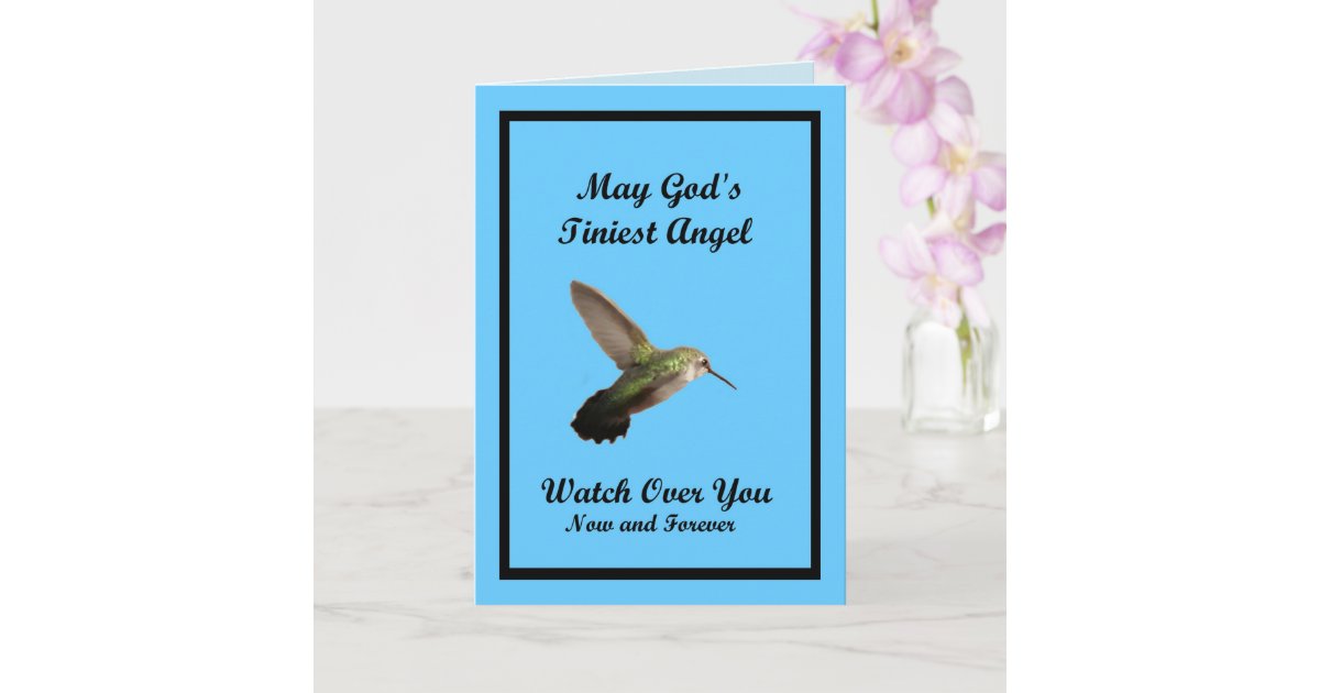 God's Hummingbird Angel -Blank Inside Card | Zazzle