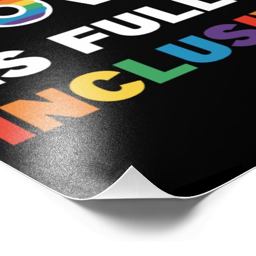 God's Love Is Fully Inclusive Gay LGBT Pride Month Photo Print | Zazzle