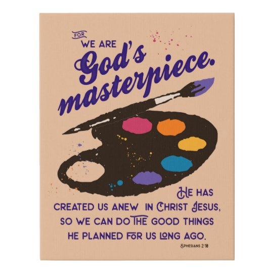 God's Masterpiece poster Faux Canvas Print | Zazzle.com
