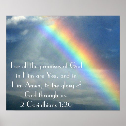 God's Promises bible verse poster | Zazzle.com