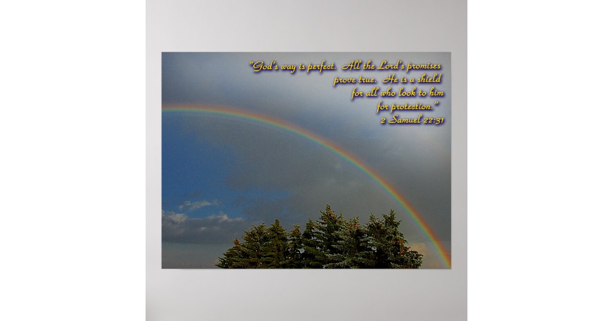 God's Rainbow Promises Poster | Zazzle