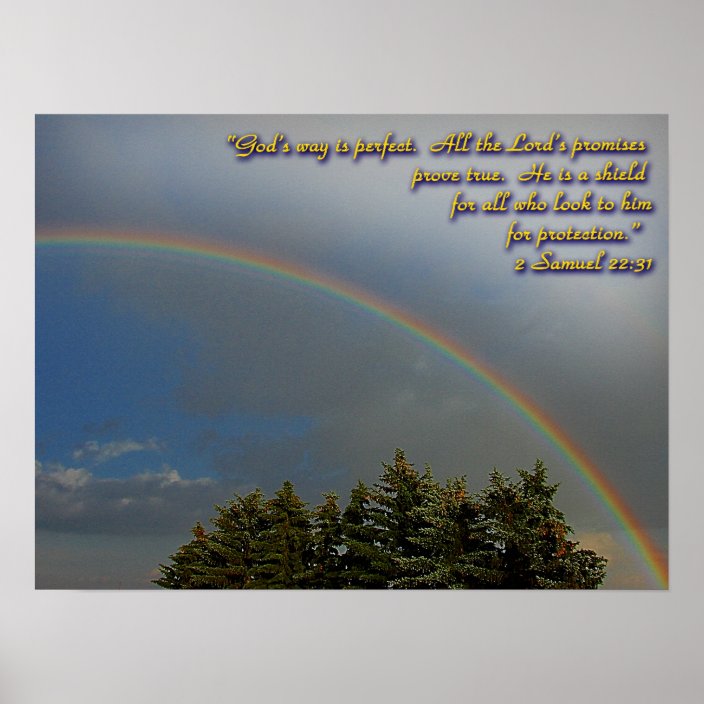 God's Rainbow Promises Poster | Zazzle.com