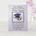 Godson, College Graduation, Remember the Past Card | Zazzle