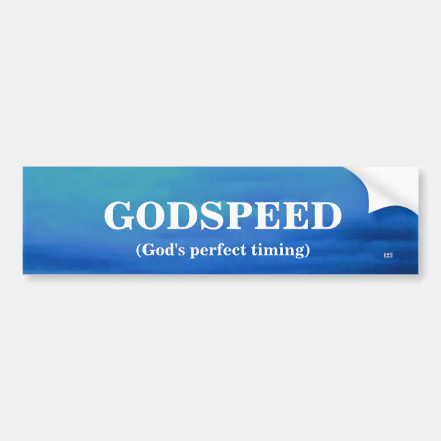 GODSPEED BUMPER STICKER | Zazzle