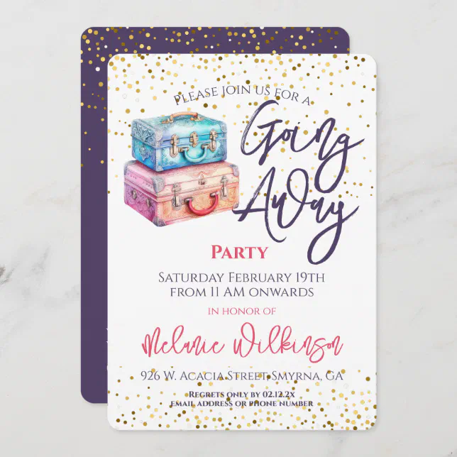 Going Away Party Invitation | Zazzle