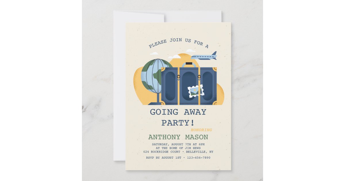 Going Away Party Invitations | Zazzle