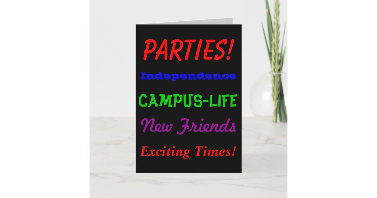 Going Away to College Greeting Card | Zazzle.com