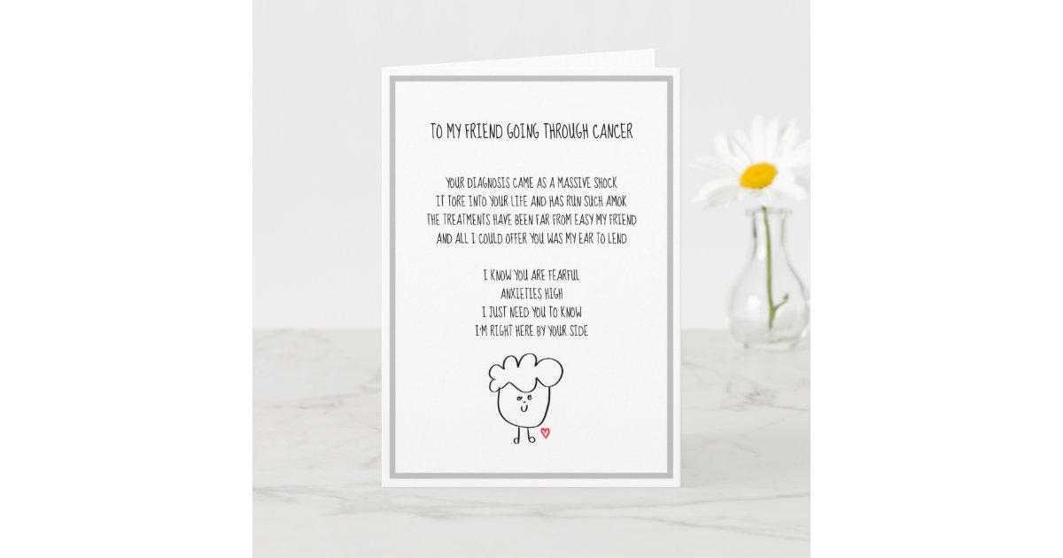 Going Through Cancer Support Card | Zazzle