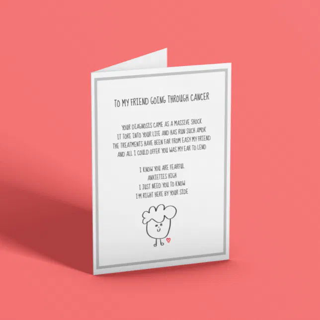 Going Through Cancer Support Card | Zazzle