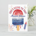 Going to Pop Fireworks Popsicle 4th Baby Shower Invitation | Zazzle