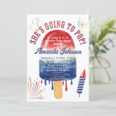 Going to Pop Fireworks Popsicle 4th Baby Shower Invitation | Zazzle