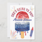 Going to Pop Fireworks Popsicle 4th Baby Shower Invitation | Zazzle