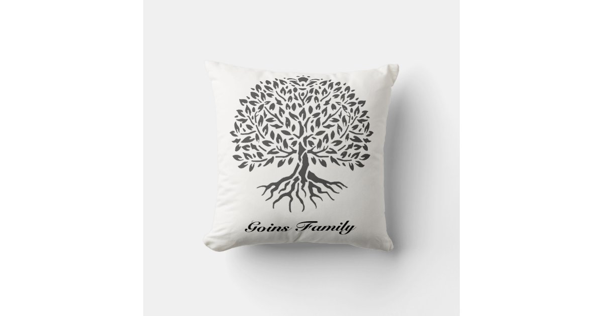 Goins Family Tribute Throw Pillow | Zazzle