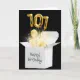 Gold 101st Birthday Balloons In White Box Card | Zazzle