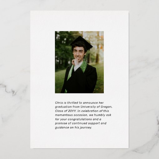 Gold 2022 Photo Graduation Announcement Card | Zazzle