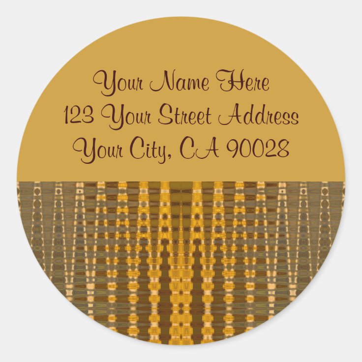 Gold Address Labels | Zazzle