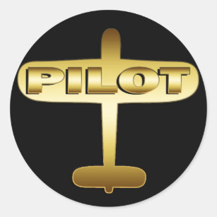 Pilot Stickers | Zazzle