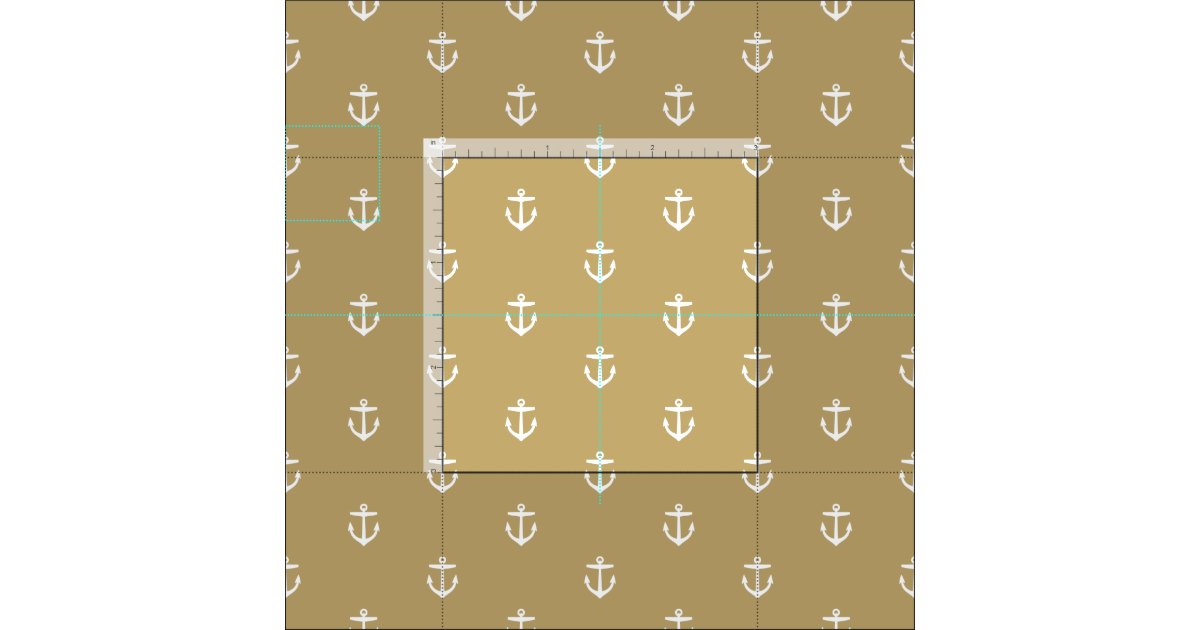 Gold Anchor Print Fabric | Zazzle