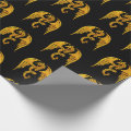 Gold and Black Mythical Dragon Wrapping Paper | Zazzle