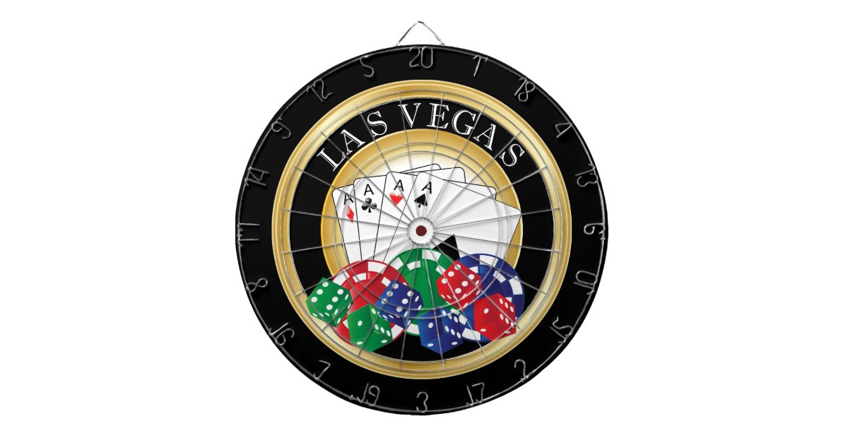 Gold and Black Poker Dart Board | Zazzle