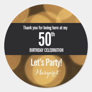 50th Birthday Stickers | Zazzle
