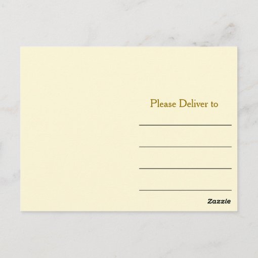 Gold and Blue Star of David Thank You Postcard | Zazzle