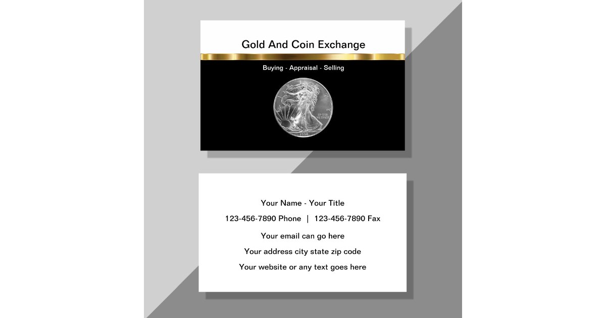 Gold And Coin Collecting Business Card | Zazzle