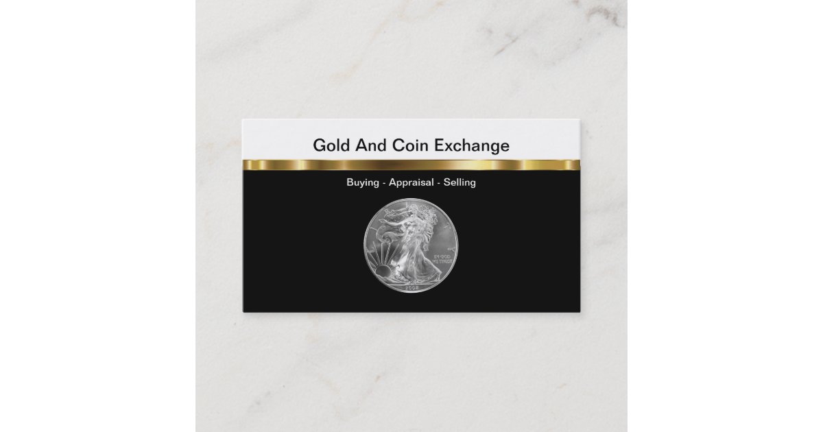 Gold And Coin Collecting Business Card | Zazzle.com